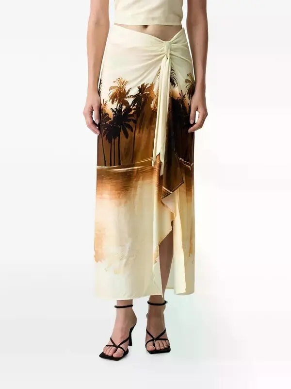 VICOLO Palm-print Knotted Set - Neutrals