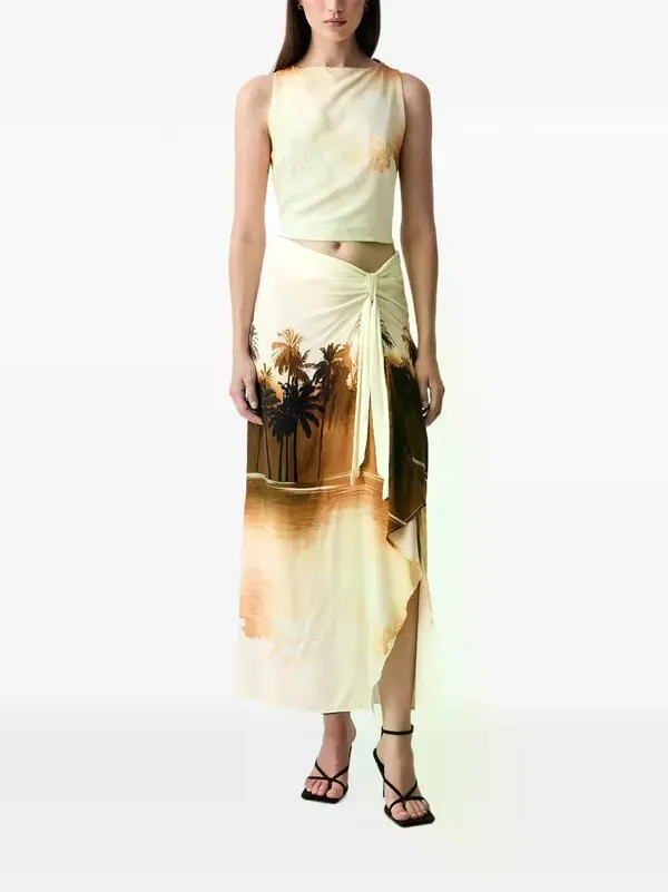 VICOLO Palm-print Knotted Set