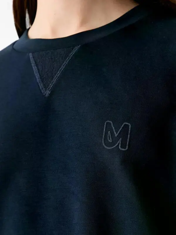 MOS MOSH Logo-embroidered Sweatshirt