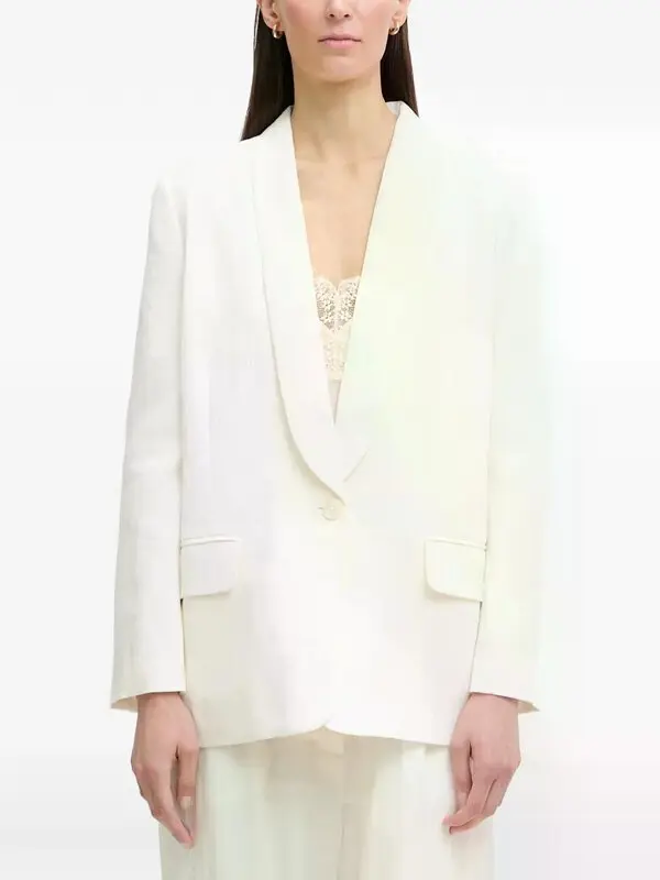 Munthe Shawl-lapel Single-breasted Blazer - Neutrals