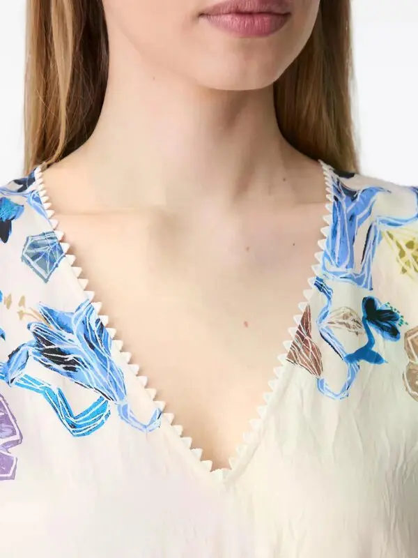 Munthe Floral-print Tiered Maxi Dress