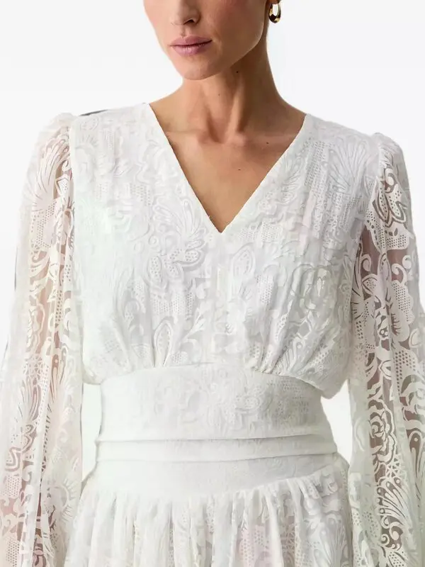 MORGAN Floral-lace Blouse