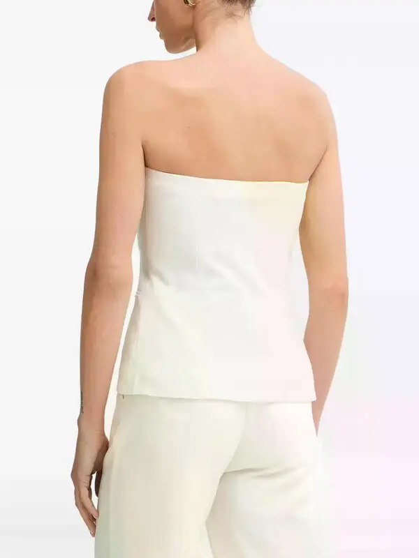MORGAN Strapless Button-up Blouse
