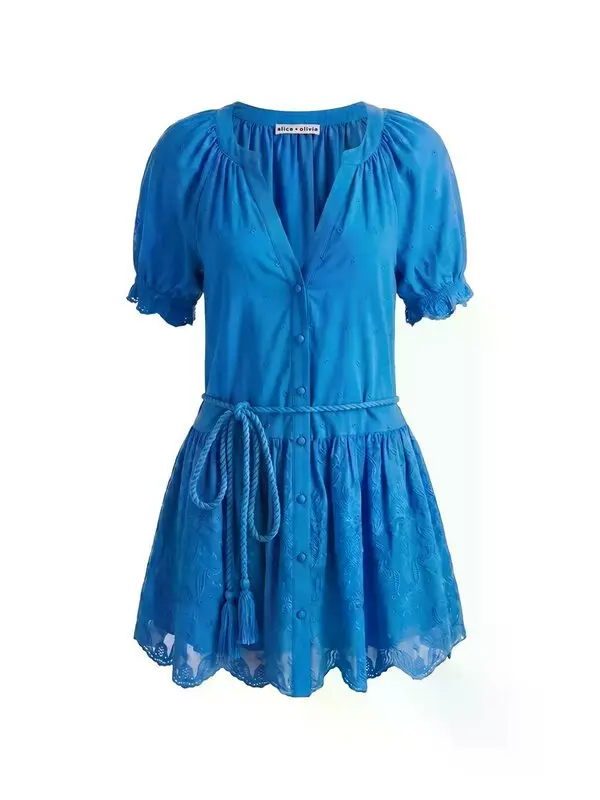 Alice + Olivia Thalia Mini Dress - Blue