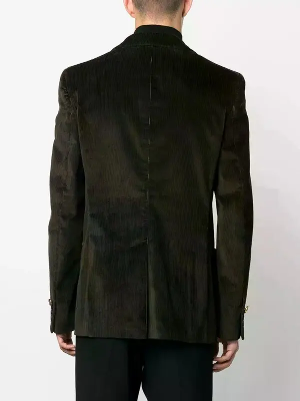 Roberto Cavalli Monogram Patch Corduroy Blazer