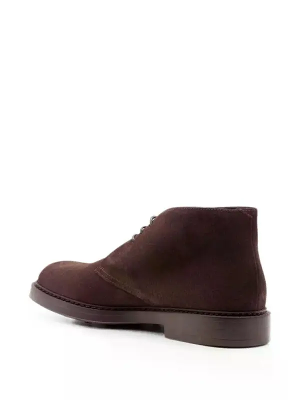 DOUCAL'S Lace-up Suede Ankle Boots - Brown