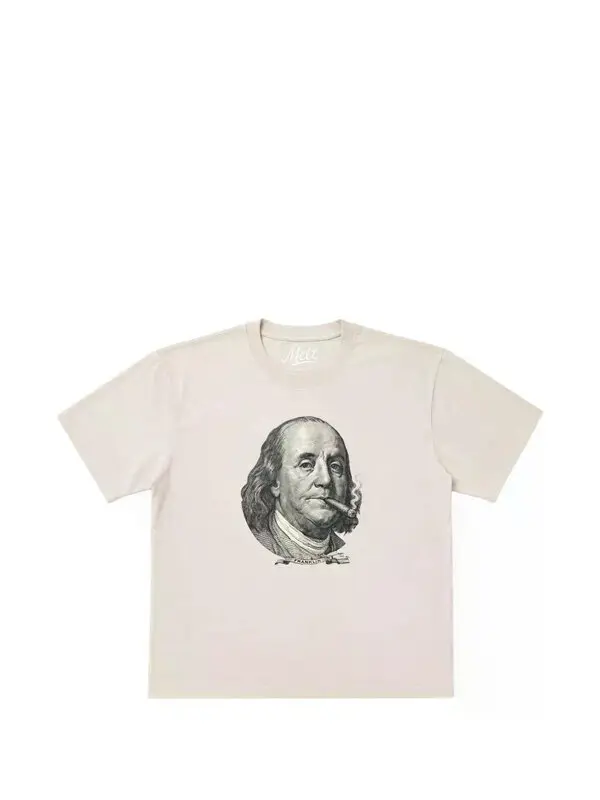 MELT Portrait-print T-shirt - Neutrals