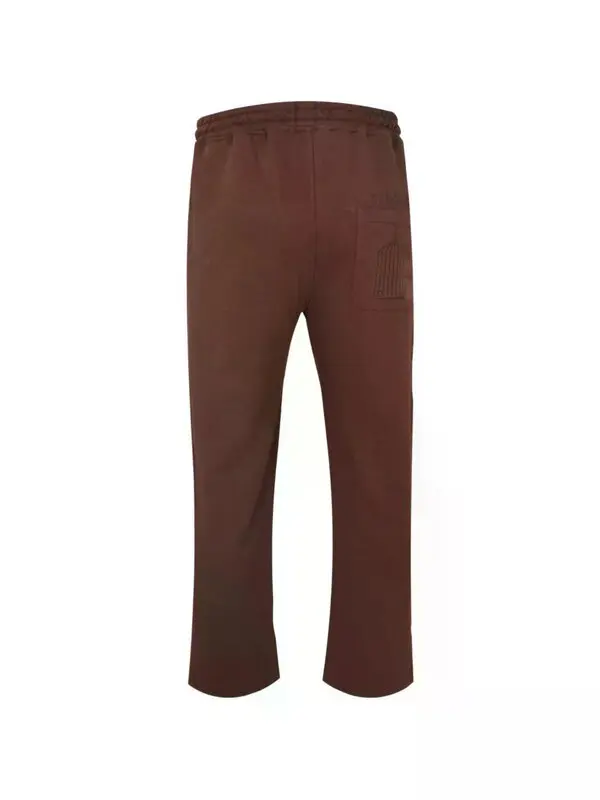 EXIT SOCIETY Drawstring-waist Embroidered Track Pants
