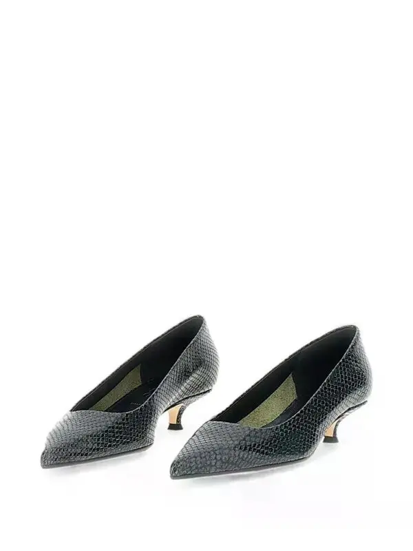 AeydĒ Snake-print Ultra-pointed Pumps