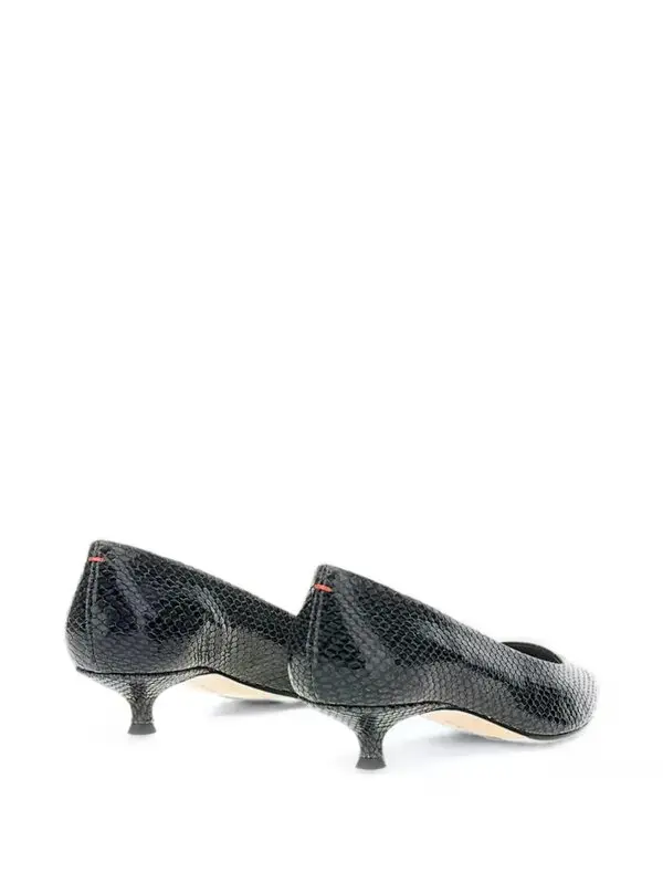 AeydĒ Snake-print Ultra-pointed Pumps