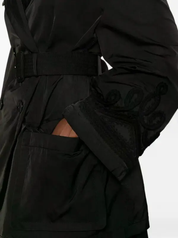 Ermanno Scervino Embroidered Double-breasted Coat
