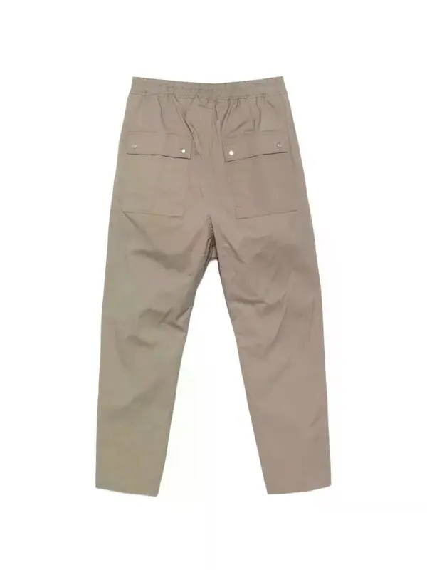 Rick Owens Drawstring Waist Zipped-front Trousers - Grey