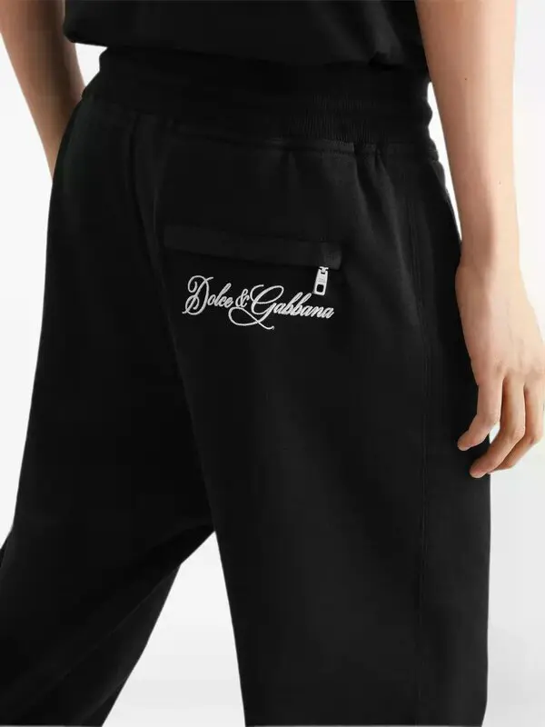 Dolce & Gabbana Jersey Trousers With Patch