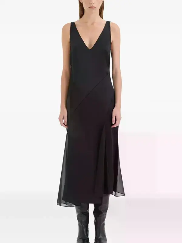 SIR. Ingrid V-neck Midi Dress
