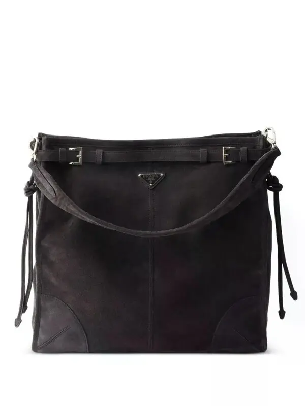 Prada Bonnie Suede Shoulder Bag