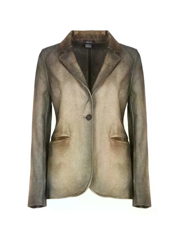 Avant Toi Single-breasted Wool-blend Blazer - Brown