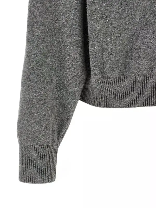 Alberta Ferretti Flower-embroidered Wool Sweater