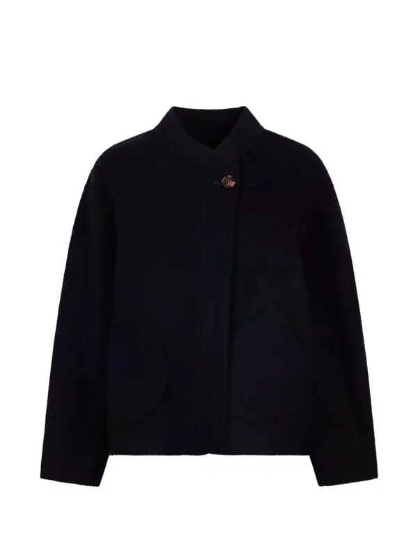 Soeur Windsor Patch-pockets Jacket - Blue