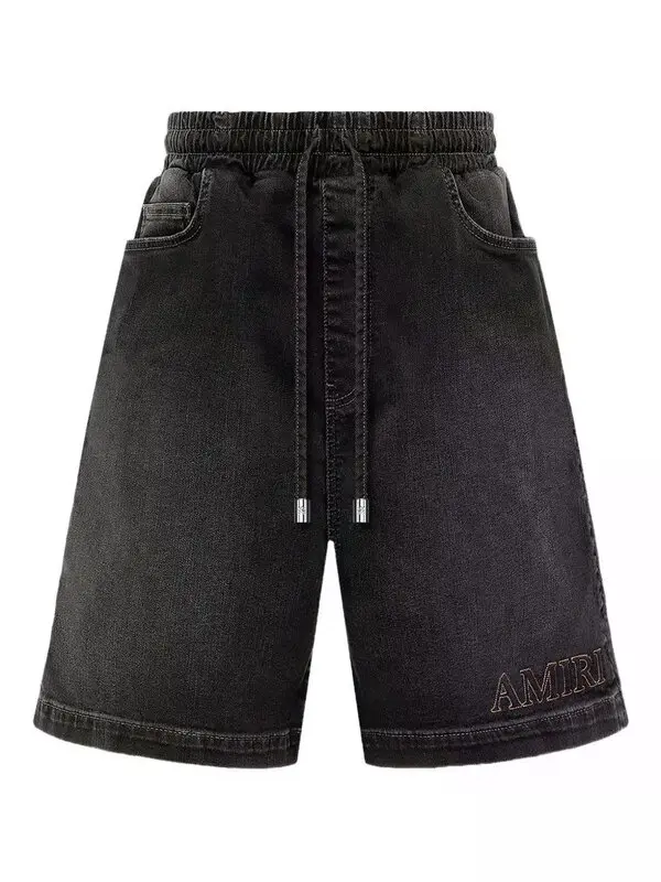 Amiri Drawstring Five-pocket Short - Black