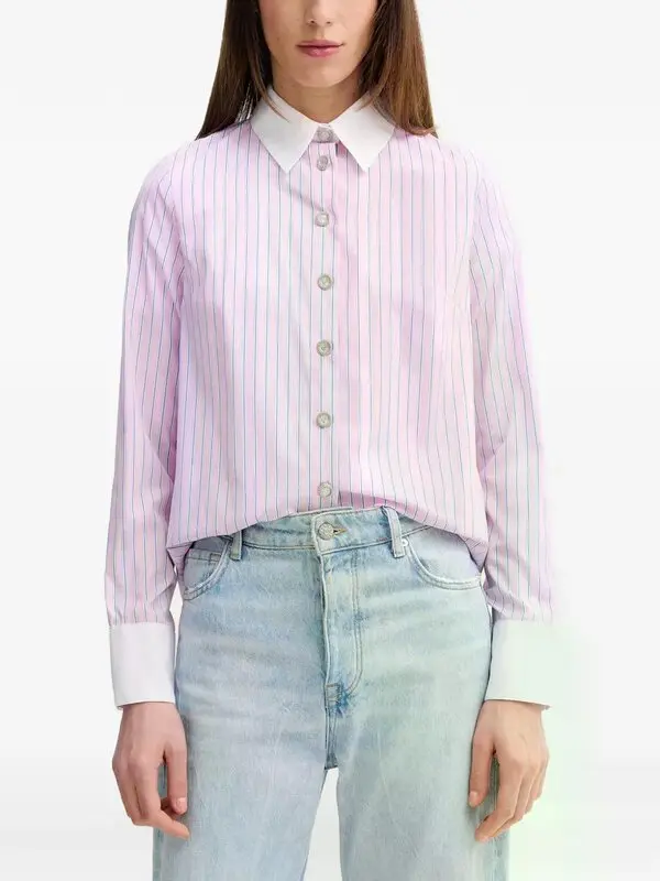 MORGAN Striped Button-up Shirt