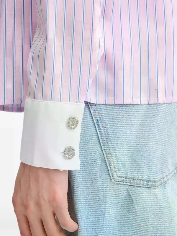 MORGAN Striped Button-up Shirt