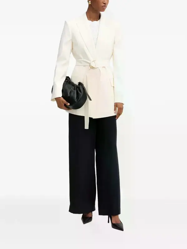 MORGAN Elasticated Waistband Wide-leg Trousers