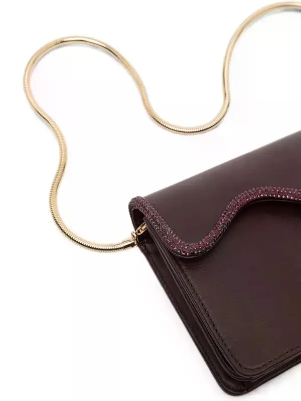Rene Caovilla Onda Crystal-embellished Clutch Bag