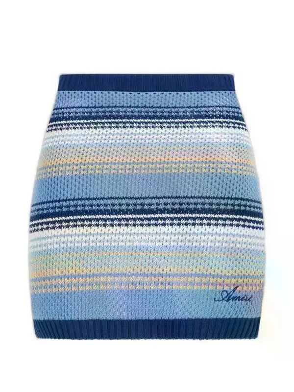 Amiri Striped Mini Skirt - Blue