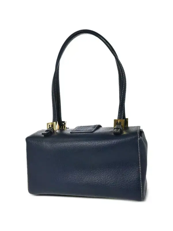 Fendi Grained Leather Box Shoulder Bag
