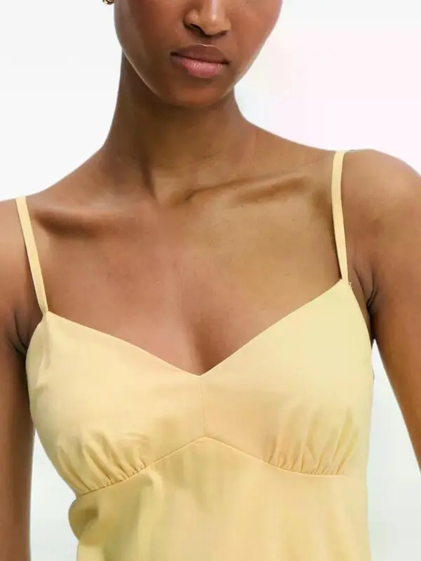 MORGAN Rdady Bow-detail Flared Cotton Midi Dress