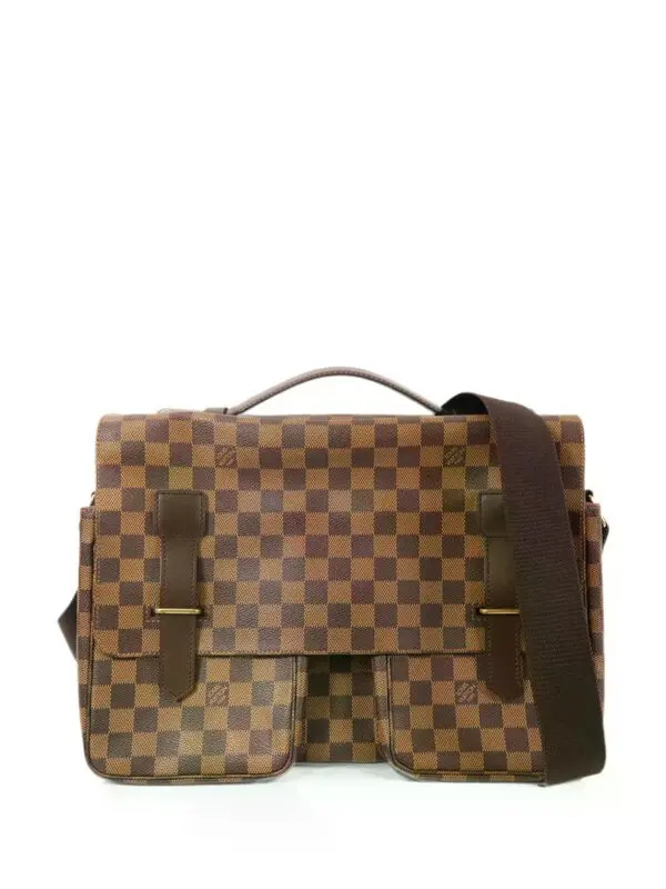 LOUIS VUITTON Broadway Damier Ebene Shoulder Bag - Brown