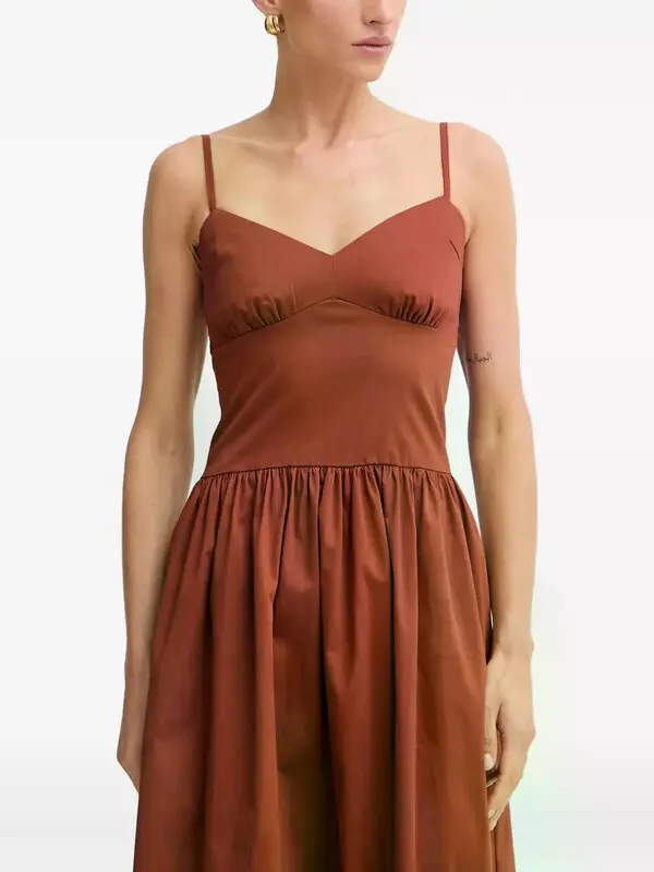 MORGAN Bow-detail Pleated Midi Dress