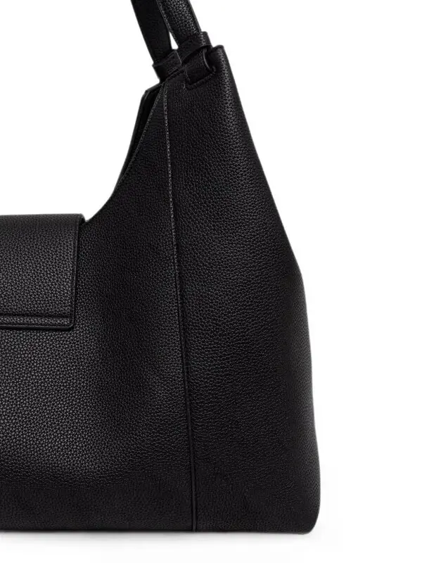 Armani Exchange Logo-plaque Pebbled Tote Bag