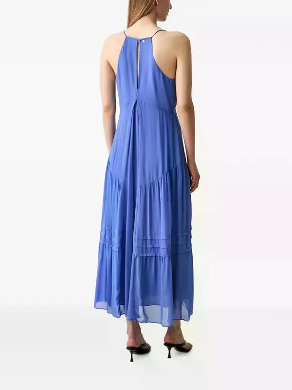 PEDRO DEL HIERRO Ruffled Beaded-strap Maxi Dress