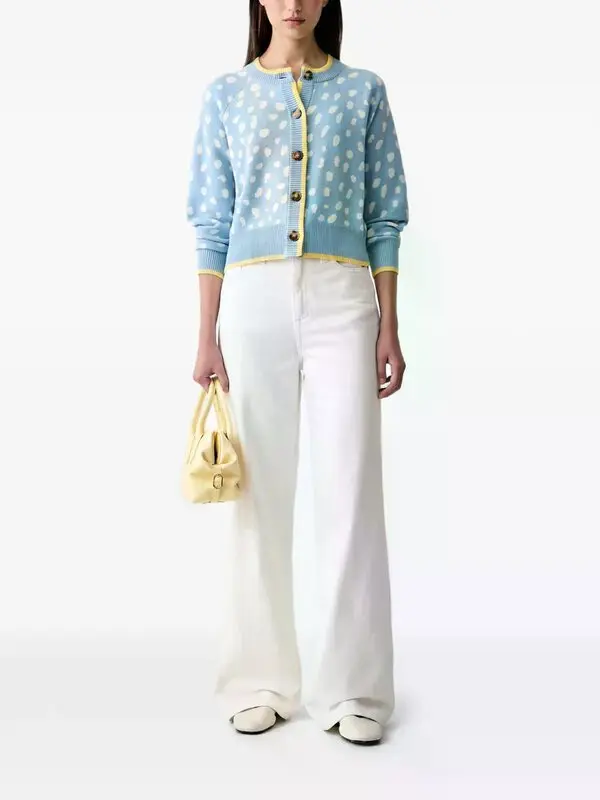 NEVER FULLY DRESSED Polka-dot Button-up Cardigan
