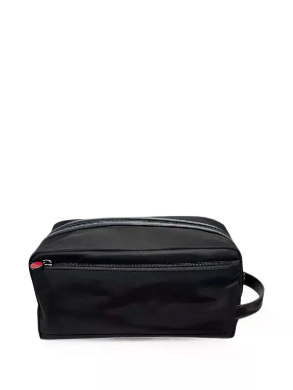 Kiton Leather-trim Toiletry Bag