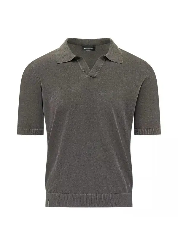 AROVESCIO Short-sleeve Polo-neck T-shirt - Grey