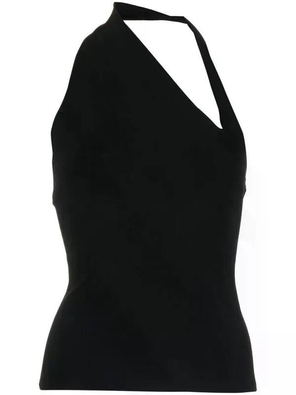 Galvan Artemis Asymmetric-neck Top - Black