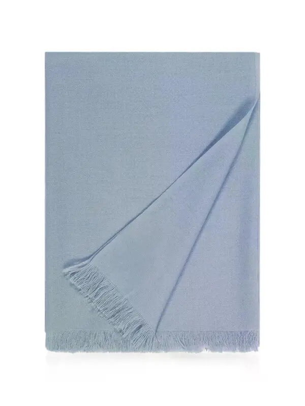 Eric Bompard Voile Stole Fringed Scarf