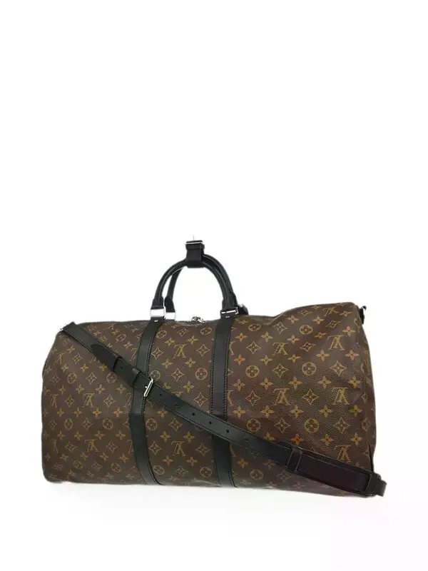 LOUIS VUITTON 2010 55 Macassar Keepall Bandoulière Duffle Bag
