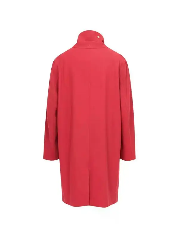 Isaia Buckle-collar Flap-pocket Coat