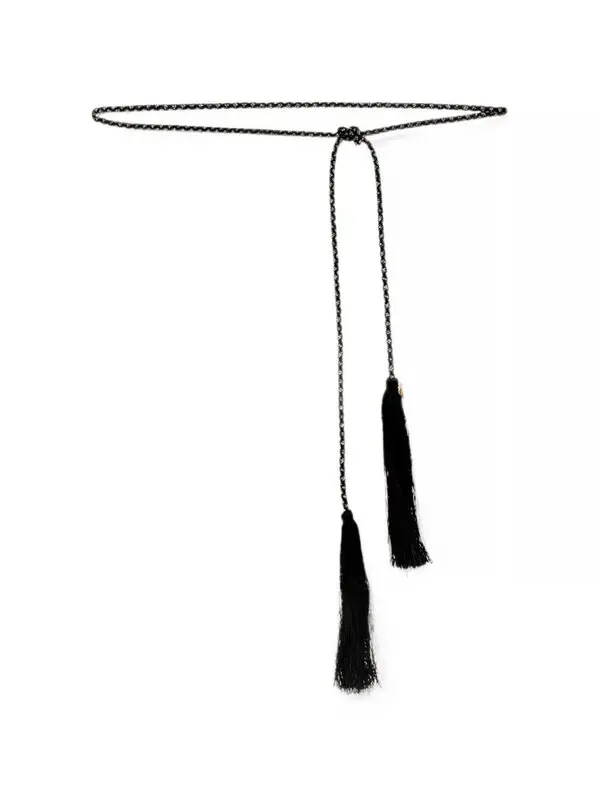 FORTE_FORTE Braided Crystal-embellished Belt
