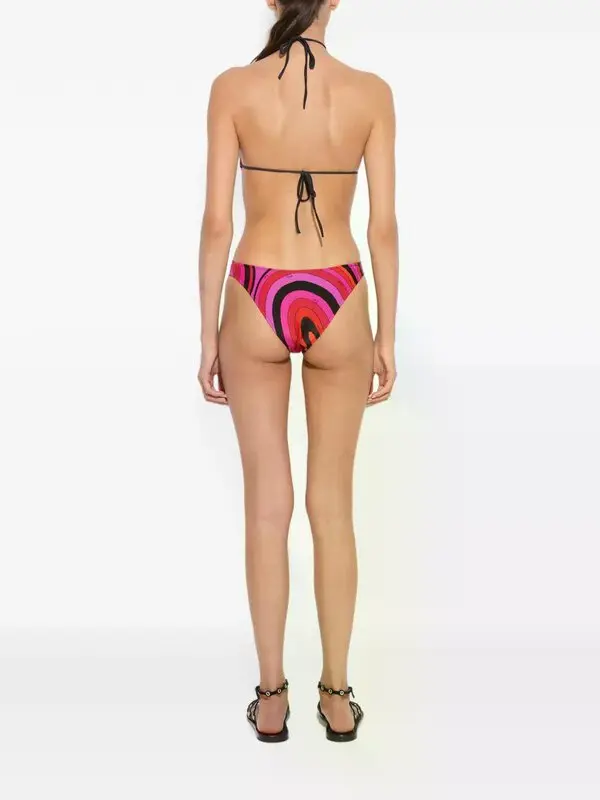 Emilio Pucci Iride-print Trikini - Pink