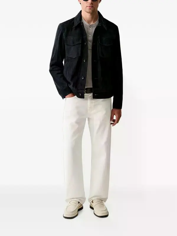 Rag & Bone Rb Suede Flap-pocket Jacket