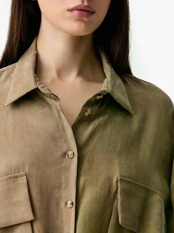 VICOLO Flap-pocket Drop-shoulder Shirt