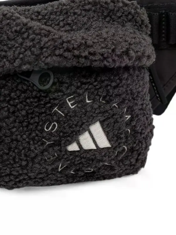 Adidas By Stella McCartney Fleece Texture Logo Print Belt Bag