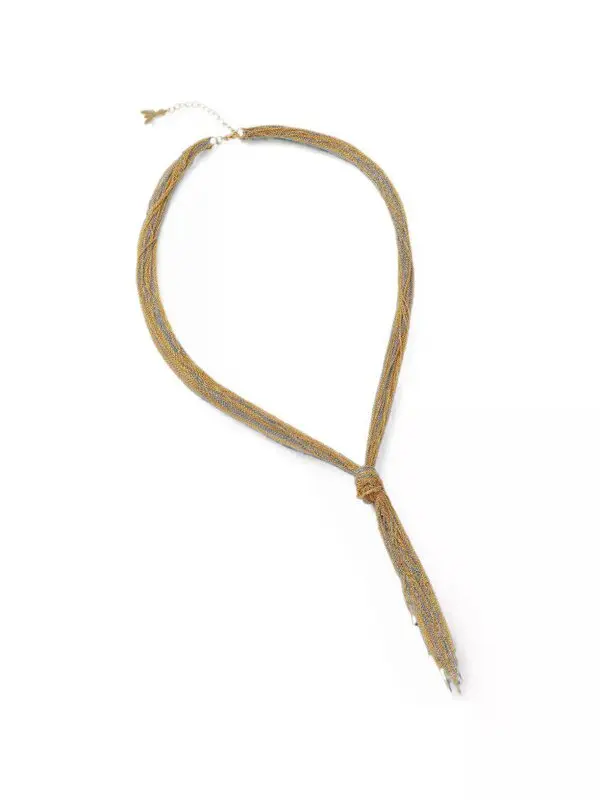 Patrizia Pepe Fringed Necklace - Gold