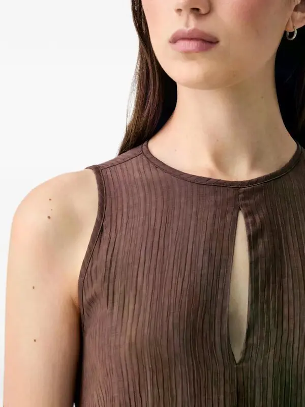 VICOLO Key-hole Midi Dress