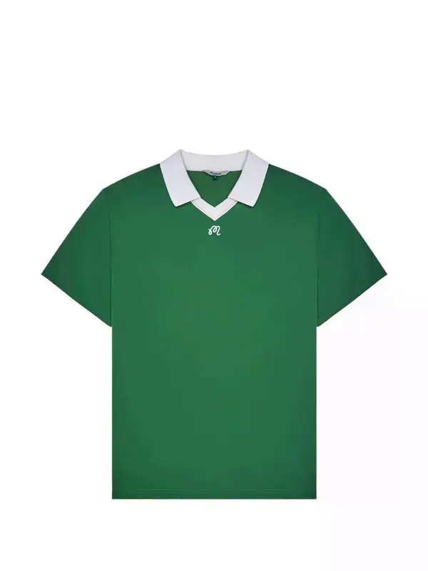 MALBON Barrio Logo-embroidered T-shirt - Green