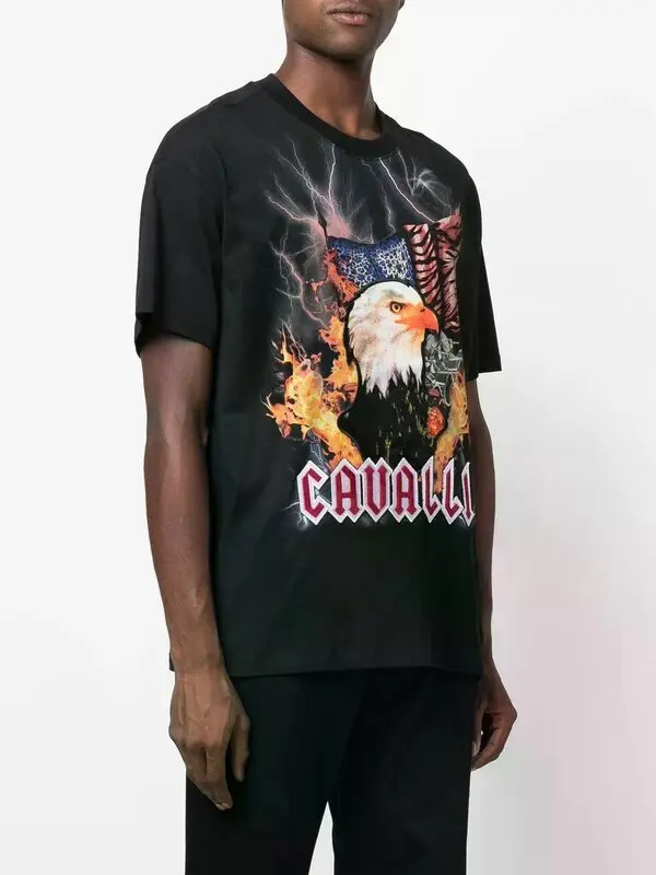 Roberto Cavalli Eagle Print Short-sleeve T-shirt